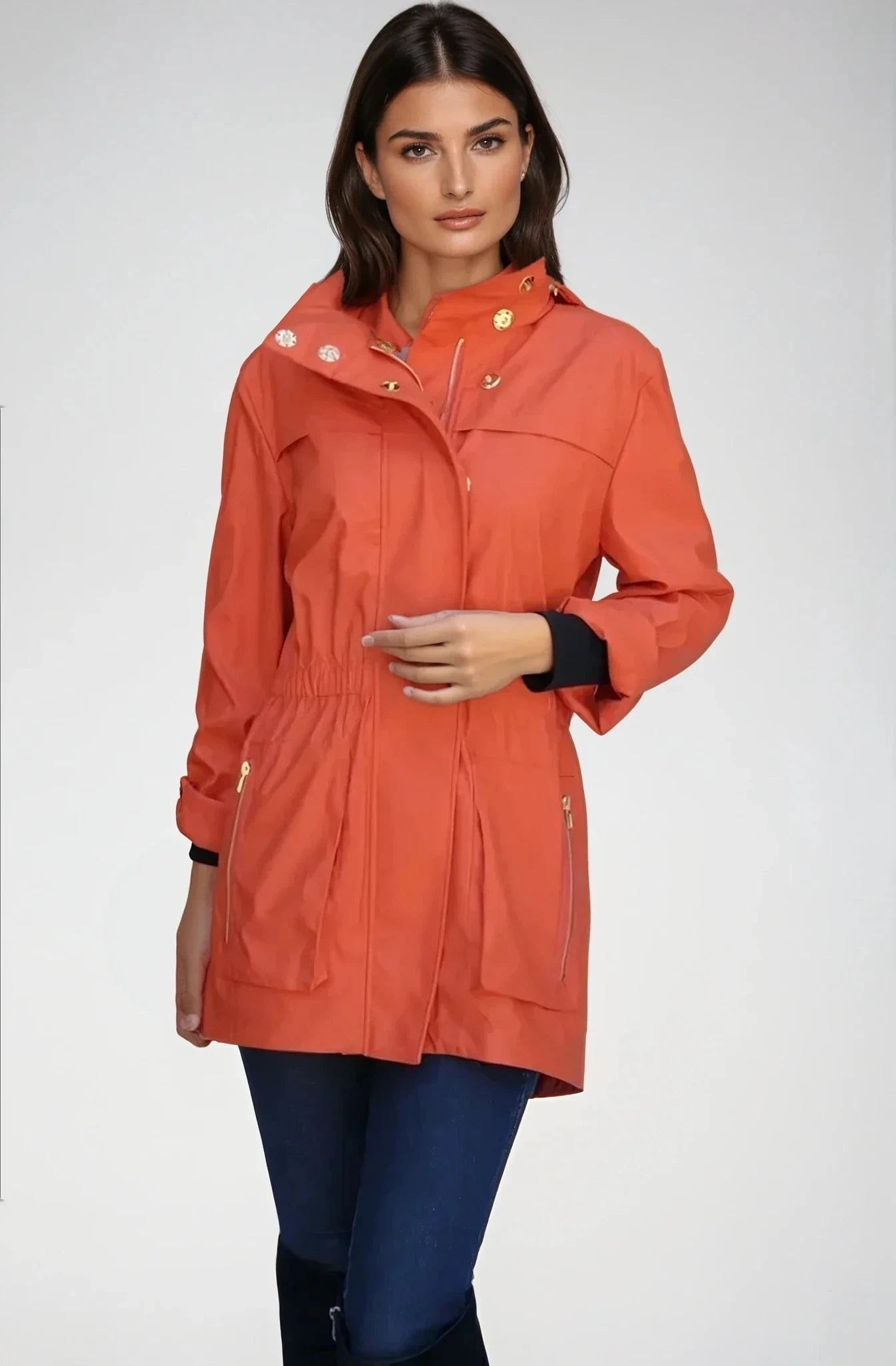 Anna Jacket Hermes Orange – Peter Kate