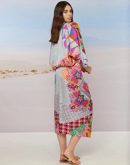 Sophia Kimono Dress Rangoli – Peter Kate