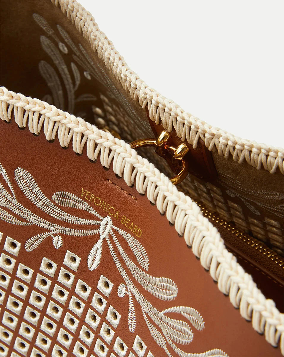 Eyelet Whipstitch Feedbag Hazelwood/Natural – Peter Kate