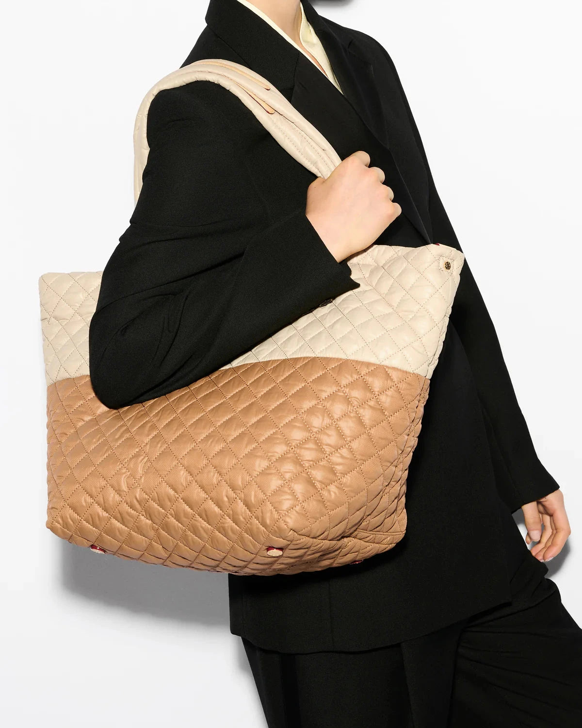 Medium Metro Tote Deluxe Buff/Caramel – Peter Kate