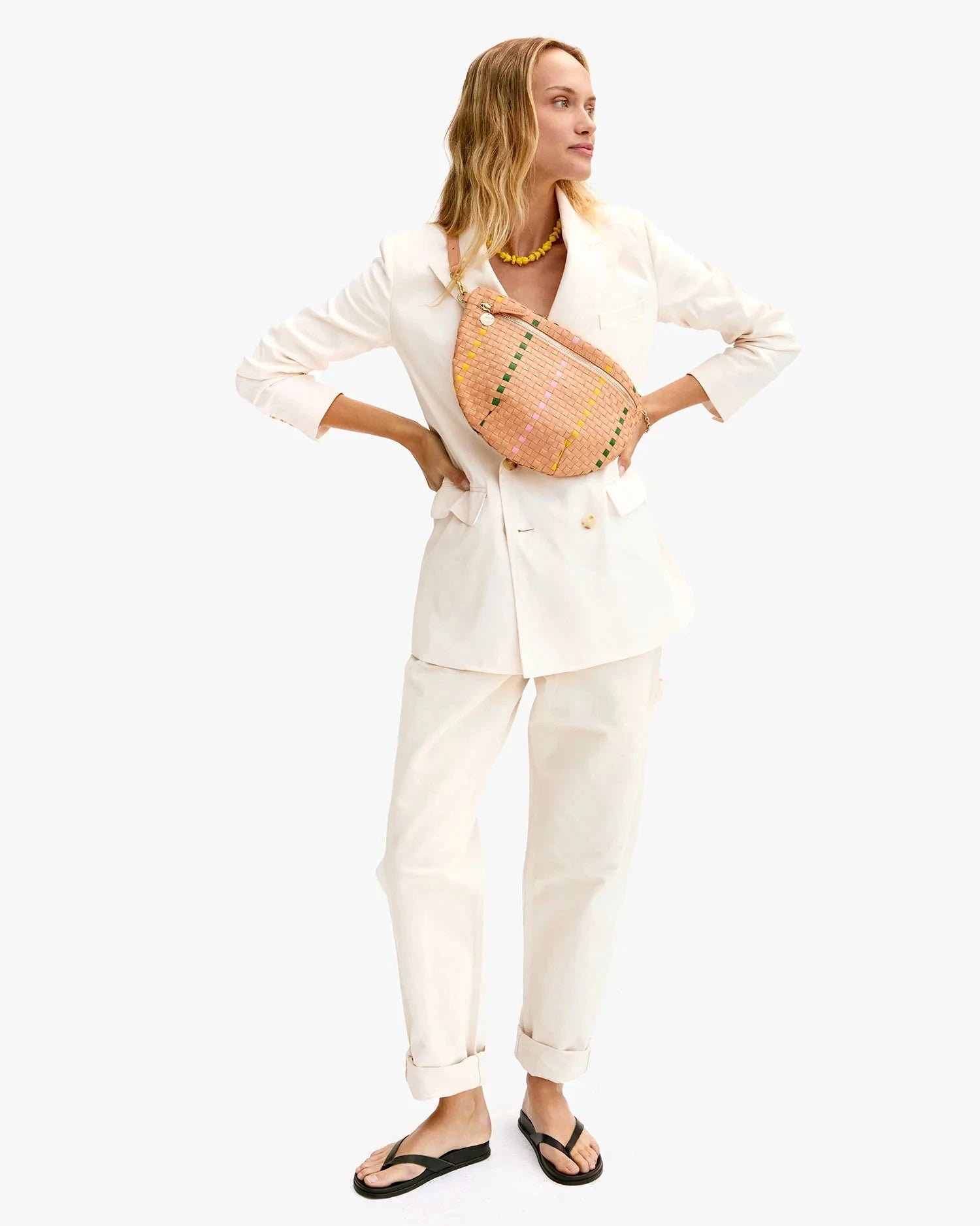 Grande Fanny Bisque Woven Checker w/ Stripe – Peter Kate