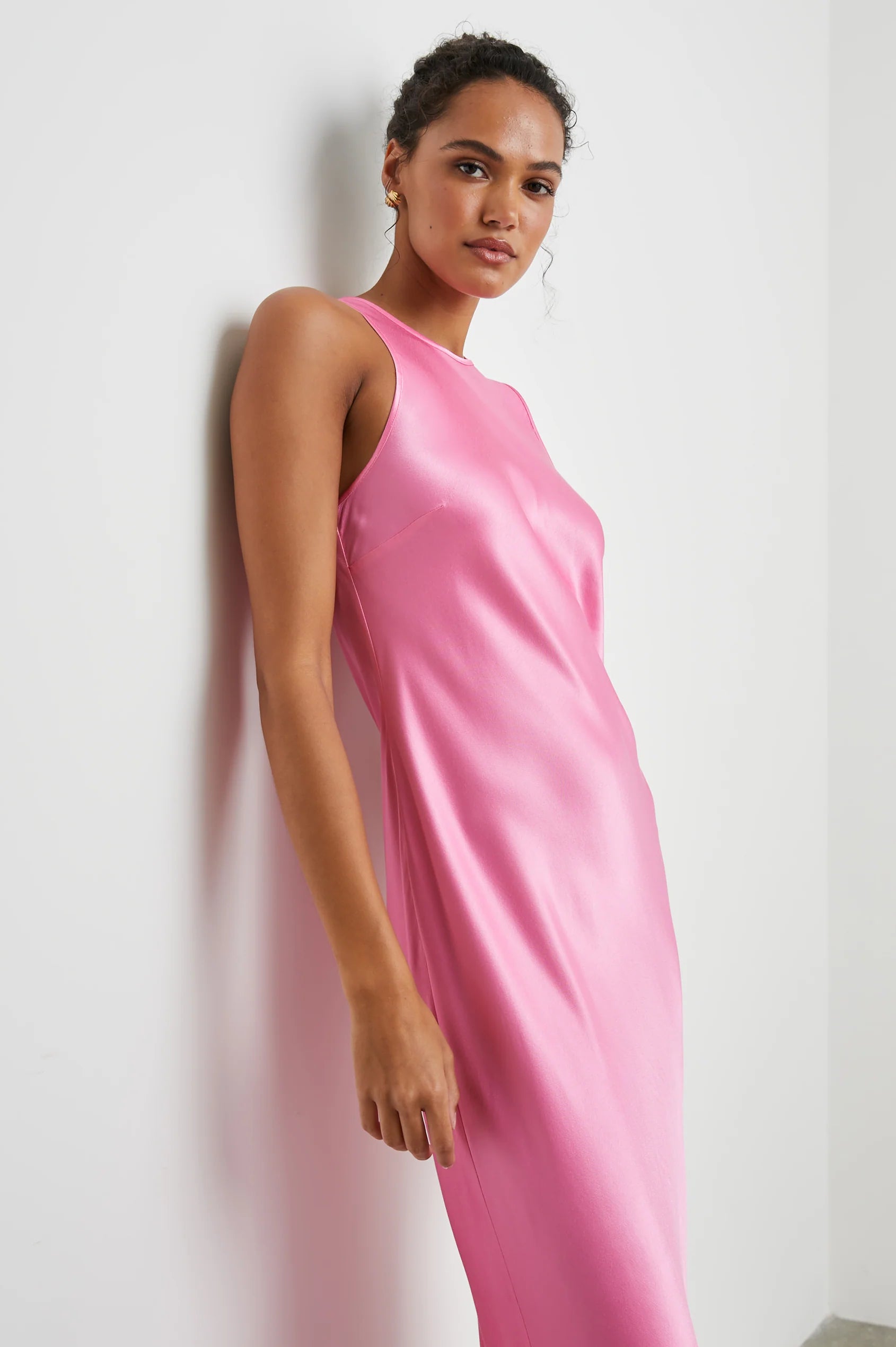 Solene Dress Malibu Pink – Peter Kate